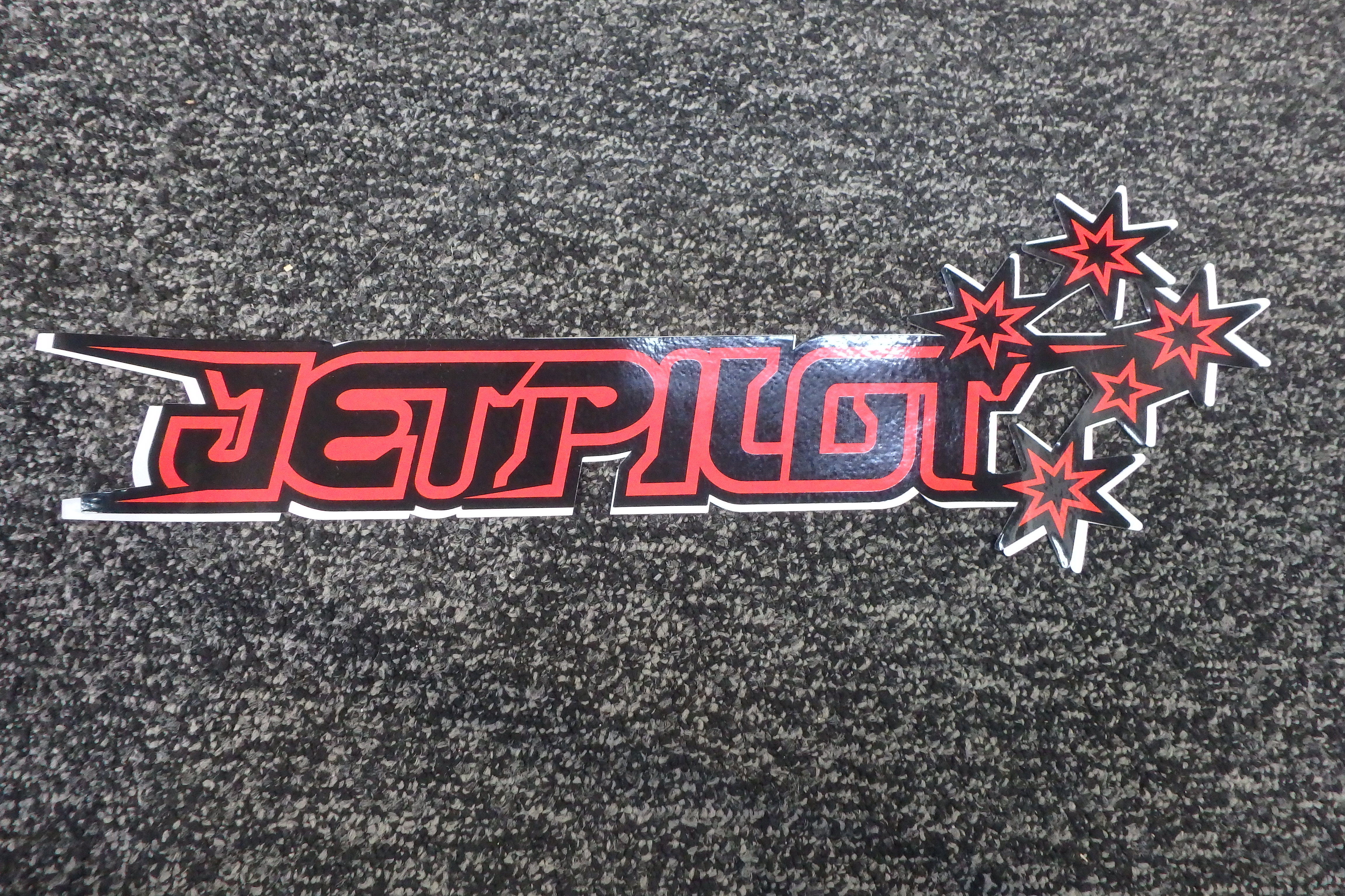 Jet Pilot Sticker Patriot 17 inch Red - Mac’s Waterski
