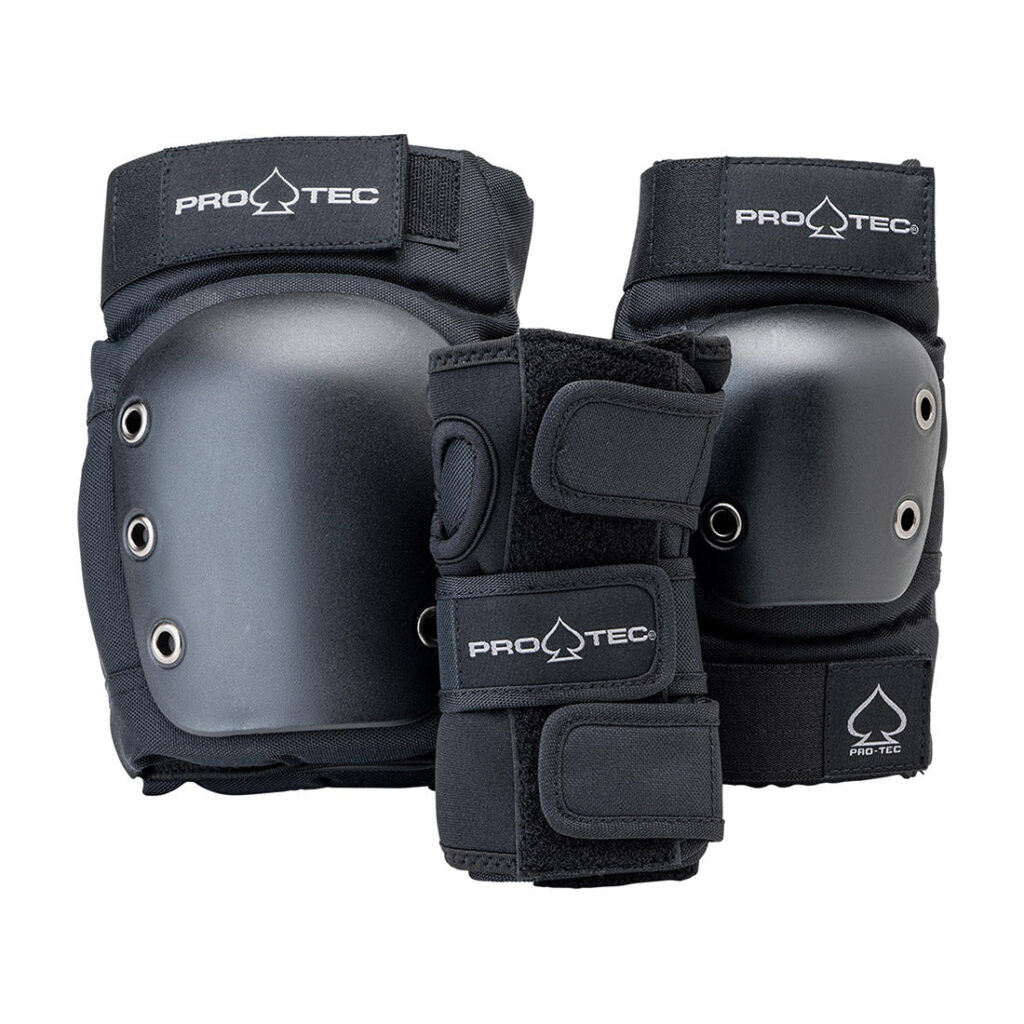 Pro-Tec Pad Adult 3 Set Knee Elbow Wrist Black - Mac’s Waterski